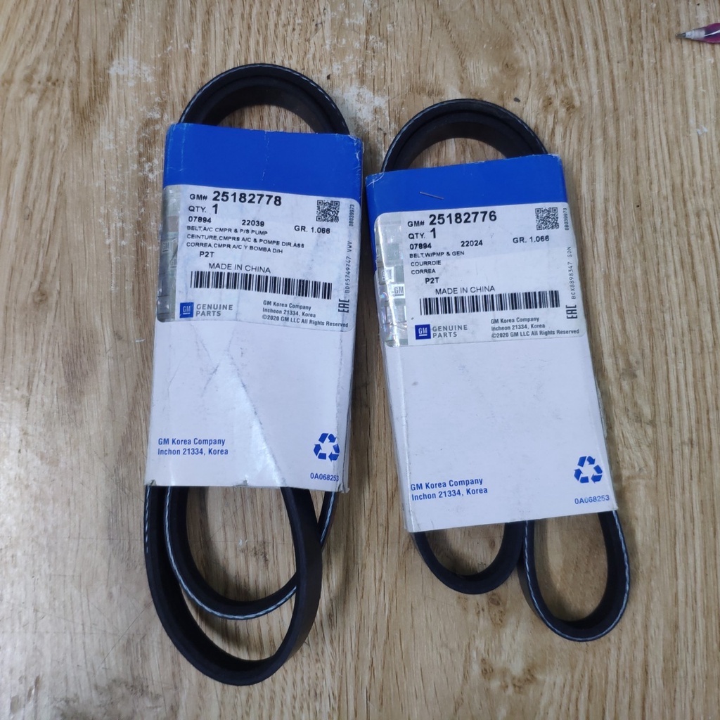 "Dây curoa lốc lạnh, lốc điều hòa, dây curoa bơm nước thước dầu matiz 4 ...