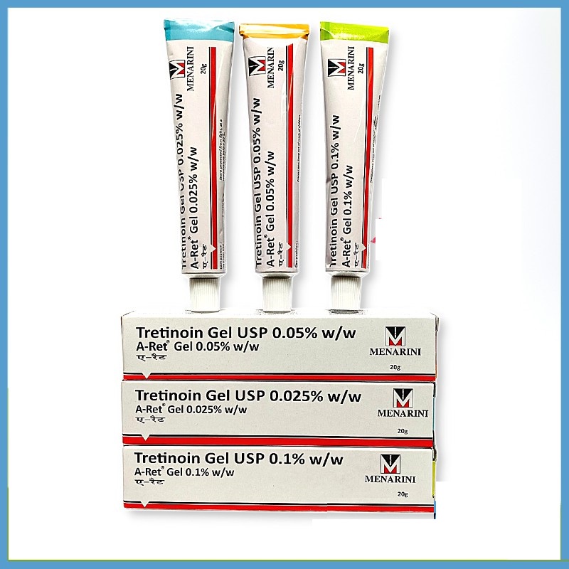 Tretinoin Aret gel 0.1% - 0.05% - 0.025% (20g) - tretinol giảm mụn ...