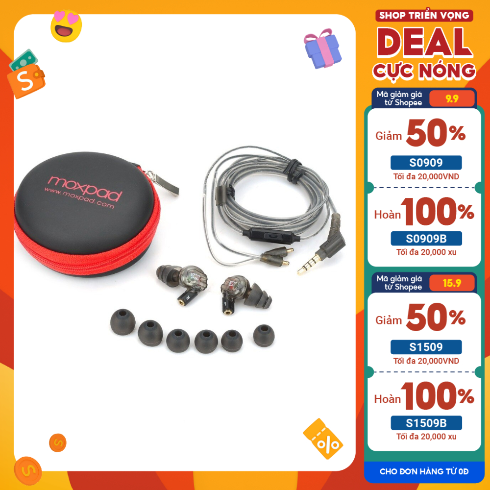[GIÁ TỐT] Tai nghe MOXPAD X3 chính hãng - Tai nghe Nhét Tai Moxpad X3 ...