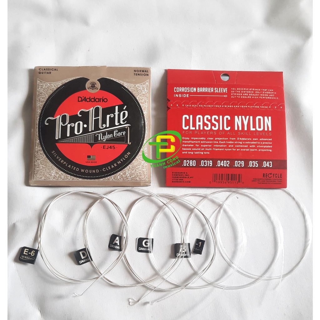 Bộ dây đàn Guitar Nilong EJ45, Dây Đàn Guitar Classic DAddario EJ45 ...