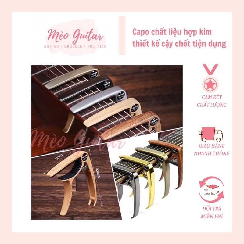 Capo hợp kim cao cấp cho đàn Guitar Acoustic/ Guitar Classic thiết kế ...