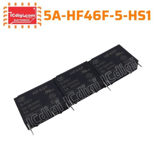 HF46F-5-HS1 Relay 5V 5A 4 chân | Shopee Việt Nam