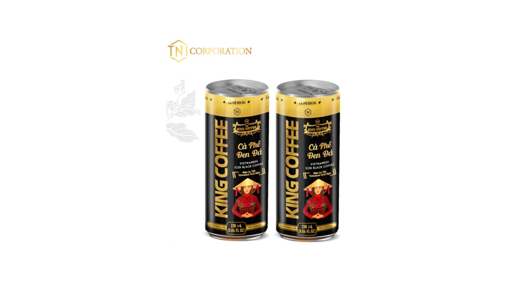 Combo 6 lon Cà Phê Đen Đá đậm gu Việt KING COFFEE - Lon 238ml - Lốc 6 ...