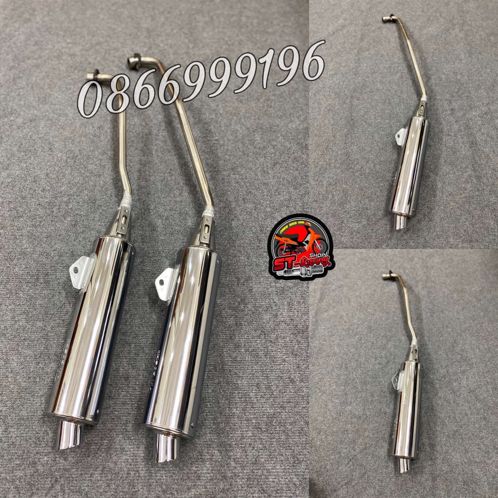 Pô RSX 100 hàng Honda chính hãng lắp các dòng wave ( Móc - Chế cổ theo ...