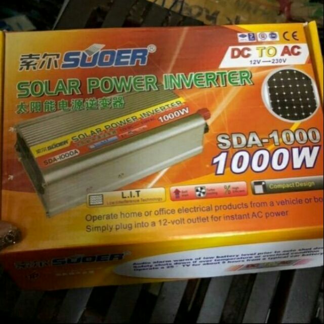 Bộ đổi điện từ 12v sang 220 -1000w | Shopee Việt Nam