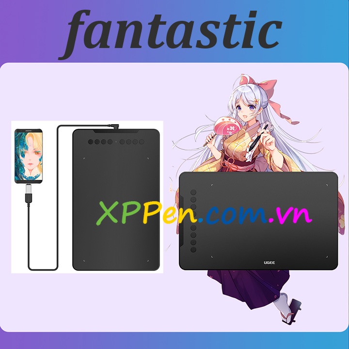 Ugee Ex08 Bảng vẽ điện tử màn hình 10 inch cảm ứng nghiêng, 8192 Levels, 5080 LPI | Shopee Việt Nam