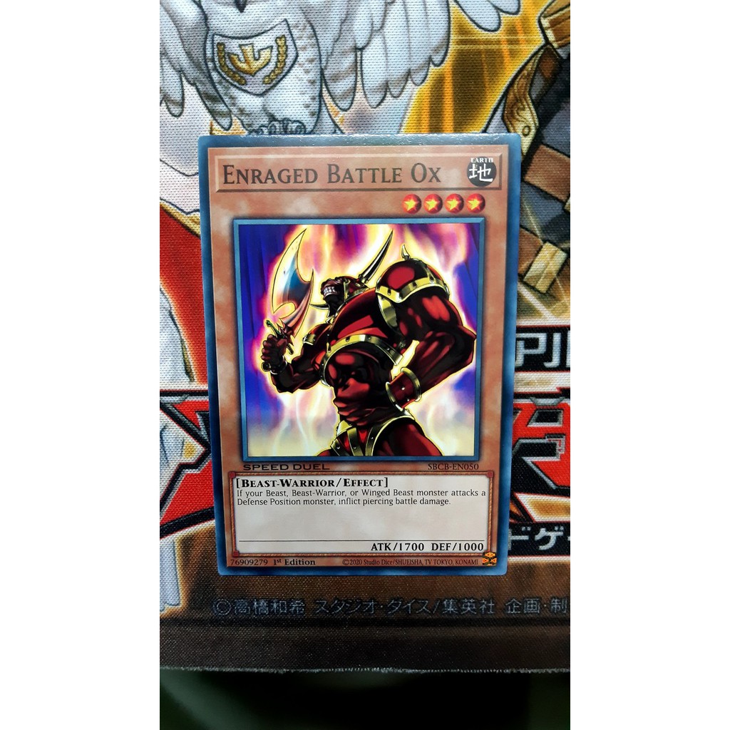 [ Đậu Phộng ] Thẻ Bài Mint90 Yugioh Monster Enraged Battle Ox - SBCB ...