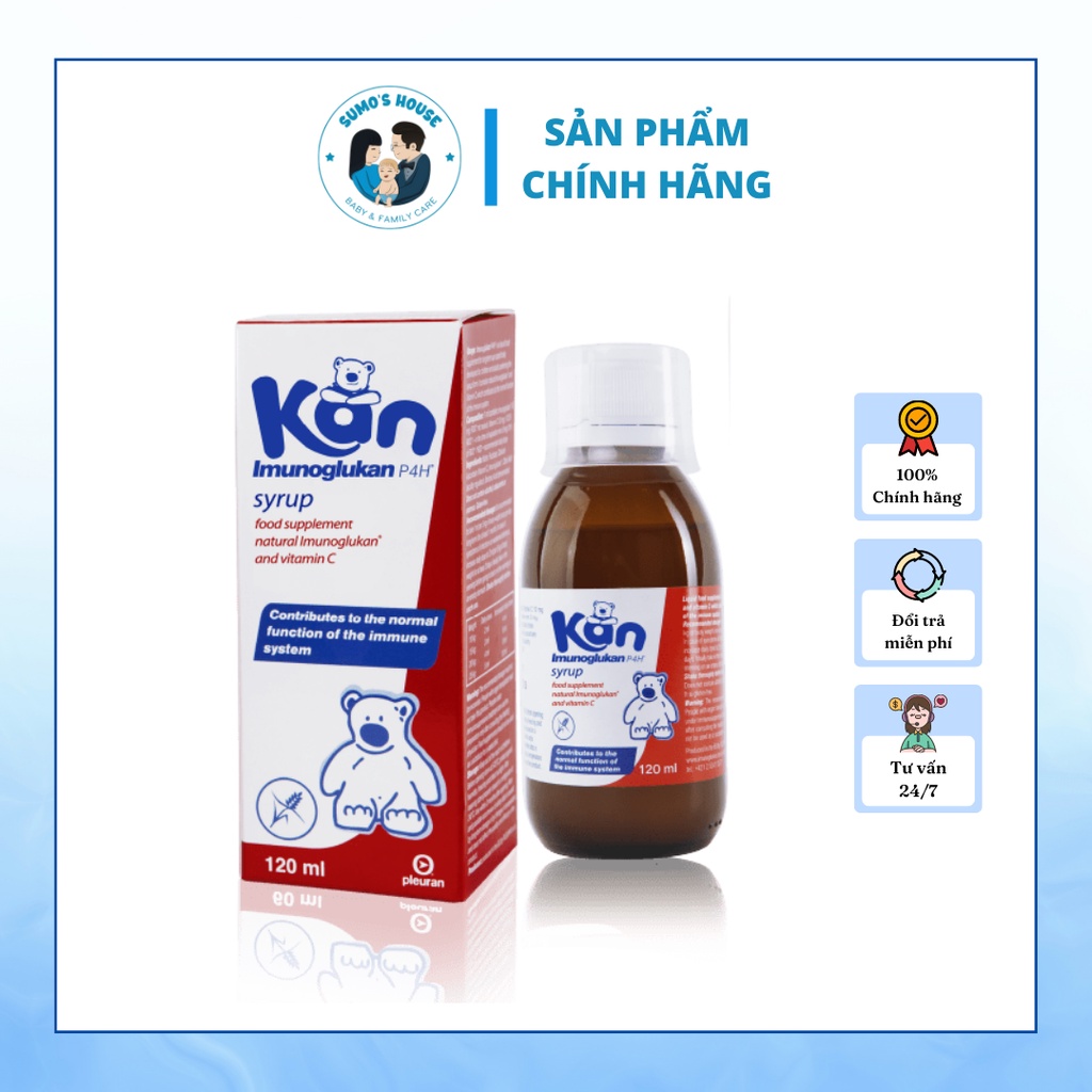 Siro gấu Kan Imunoglukan P4h - Tăng Cường Sức Đề Kháng Cho Bé- nhập ...