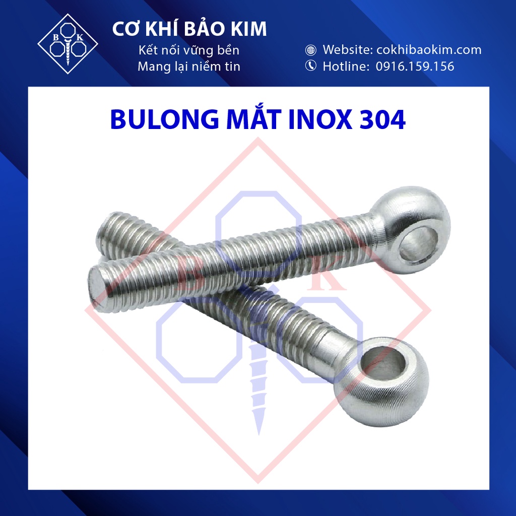 BULONG MẮT INOX 304,BULONG INOX 304 ĐẦU MẮT M6-M20 DÀI 60-140MM | Shopee Việt Nam