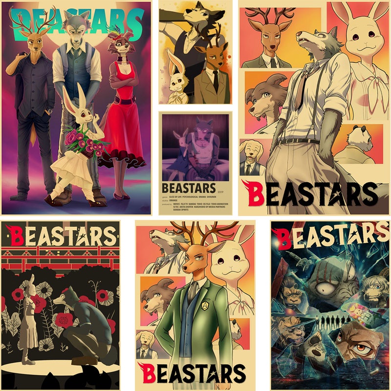 Anime Nhật Bản Beastars Poster Trang Trí Retro Giấy Kraft Truyện Tranh ...