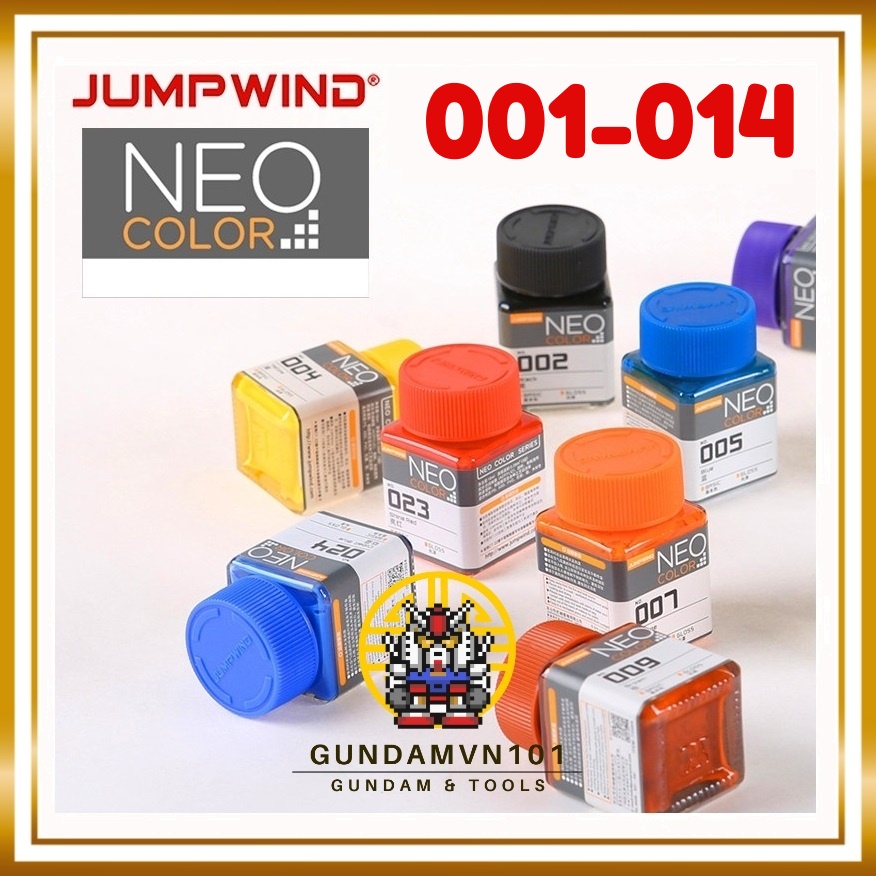 SƠN JUMPWIND NEO COLOR (001-014) - Sơn màu cơ bản mô hình lắp ráp quân ...