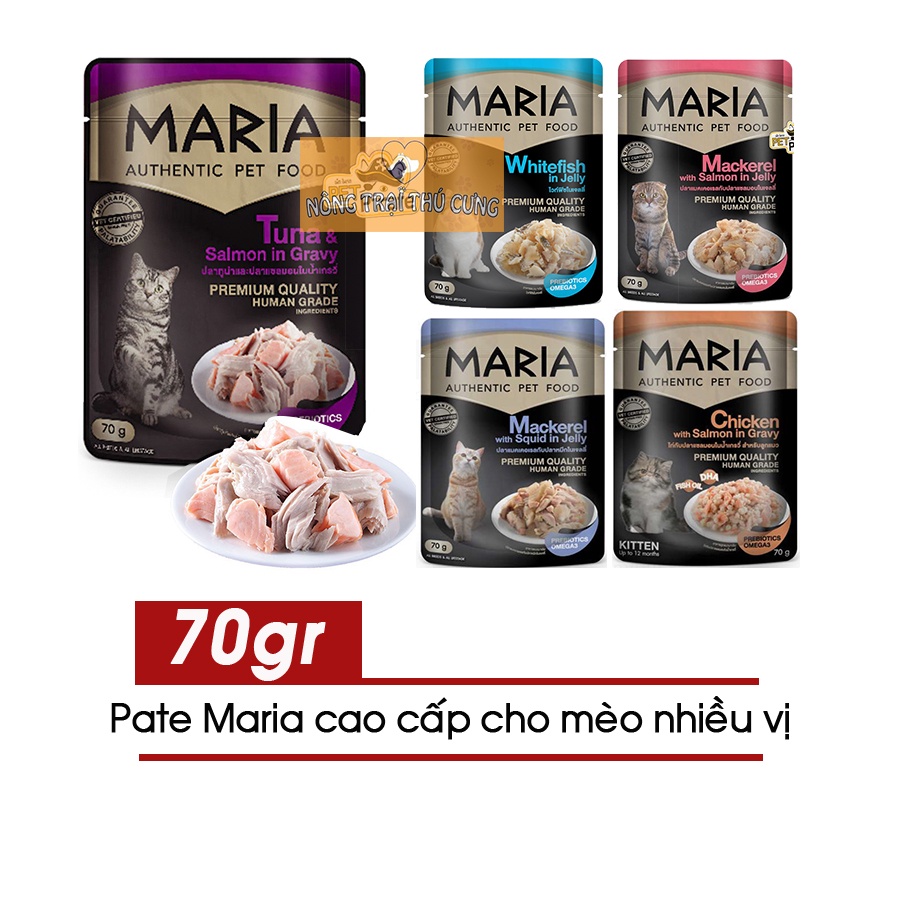 Pate Maria Cao Cấp Cho Mèo Gói 70g (Best Seller Thái Lan) | Shopee Việt Nam