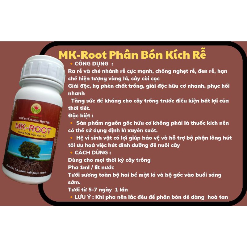 MK ROOT - PHÂN BÓN HỮU CƠ SINH HỌC SIÊU KÍCH RỄ | Shopee Việt Nam