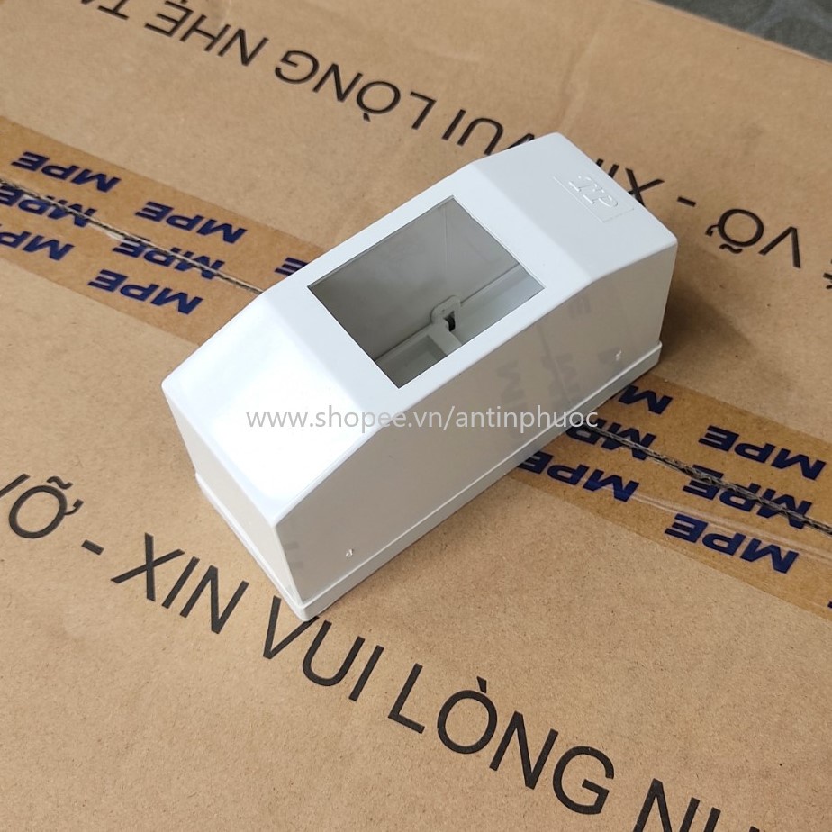 Hộp nổi gắn CB tép 2p - vỏ nhựa gắn aptomat , cầu dao tự động 1 pha 2 ...