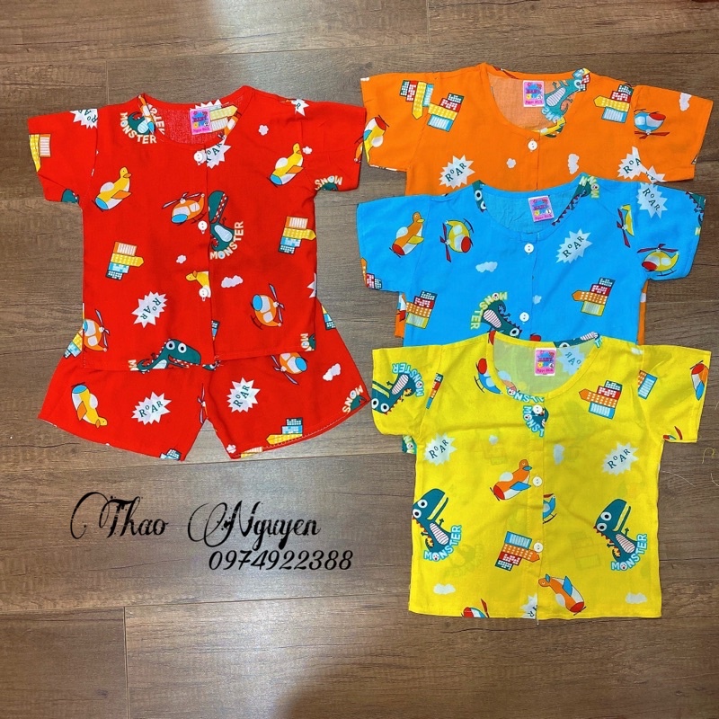 Đồ Bộ Cài Nút Vải Tôn (Tole - Lanh) Mềm - Mịn - Mát Cho Bé Trai 4-10kg (hình thật) | Shopee Việt Nam