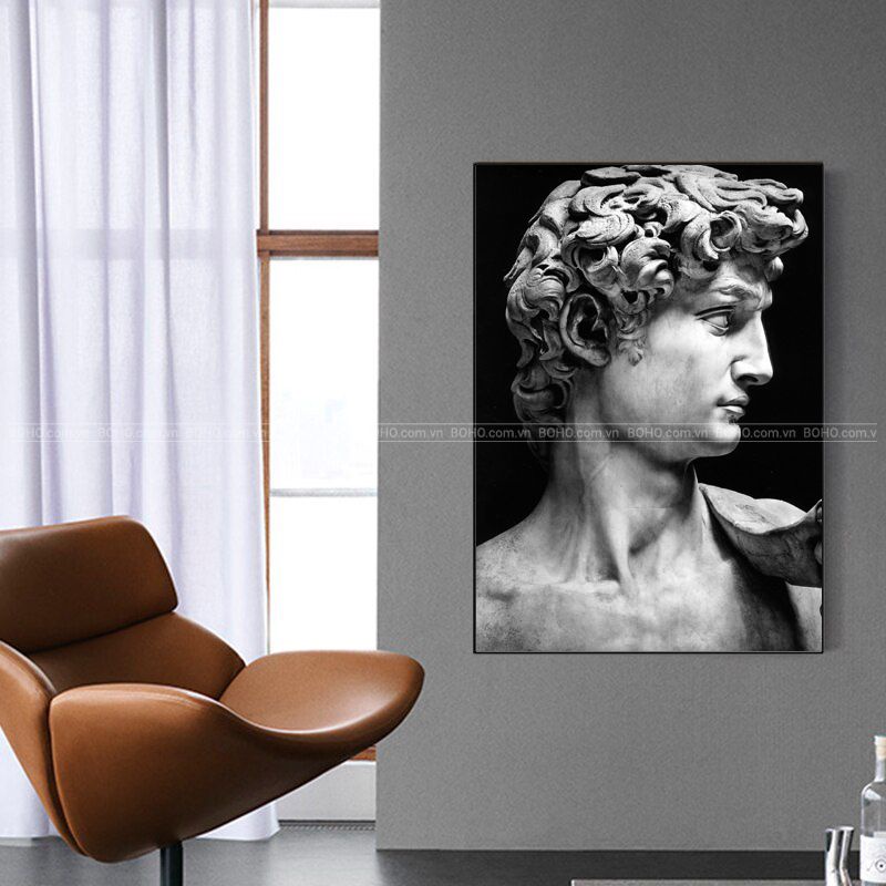 Tranh DAVID trừu tượng - Tranh canvas treo tường phòng khách phòng ngủ ...