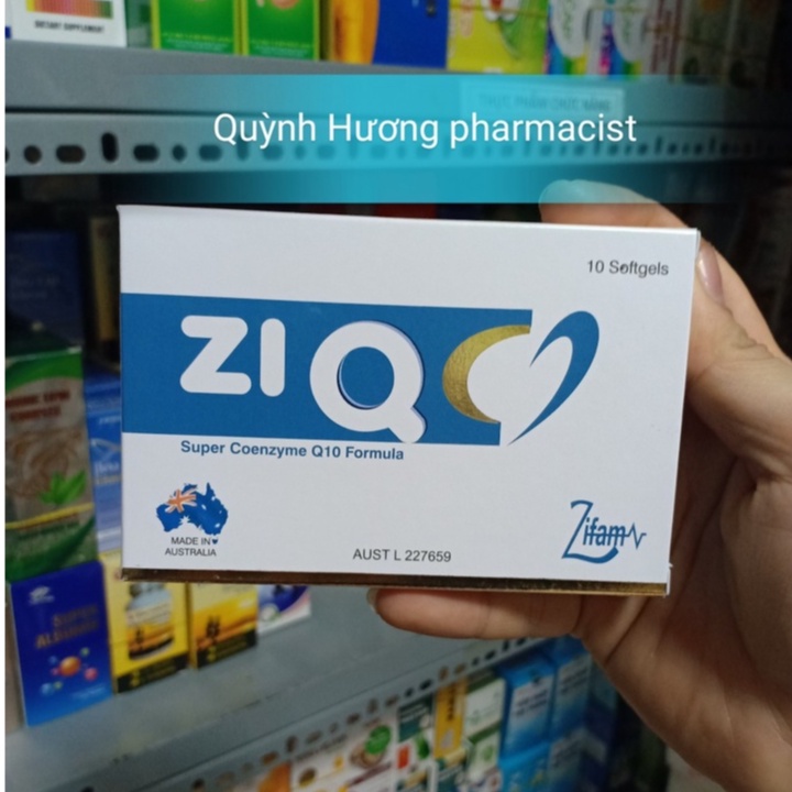 Viên uống ZIQ với Coenzyme Q10 giúp tăng cường sức khỏe ( hộp 10 viên ...