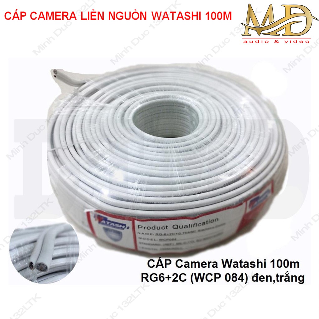 Cable Camera - Dây Cáp CAMERA LIỀN NGUỒN (RG6 +2C) WATASHI 100M ...