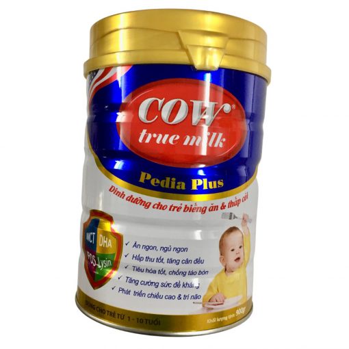 Sữa bột tăng cân Cow true milk – Pedia Plus hộp 900G | Shopee Việt Nam