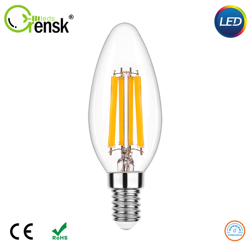 Bóng Đèn LED 4W E14 C35 220V 2700K Edison Tiết Kiệm Năng Lượng Bóng Đèn ...
