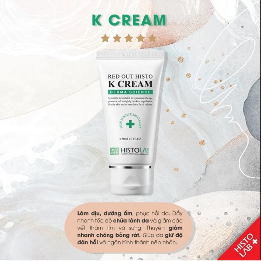 Histolab Red Out Histo K Cream - Kem dưỡng bổ sung vitamin K phục hồi và tái tạo da | Shopee ...