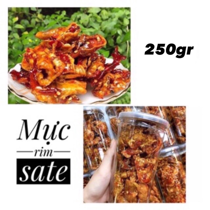Mực rim sate nguyên con đặc sản Bình Định hủ pet 250gr | Shopee Việt Nam