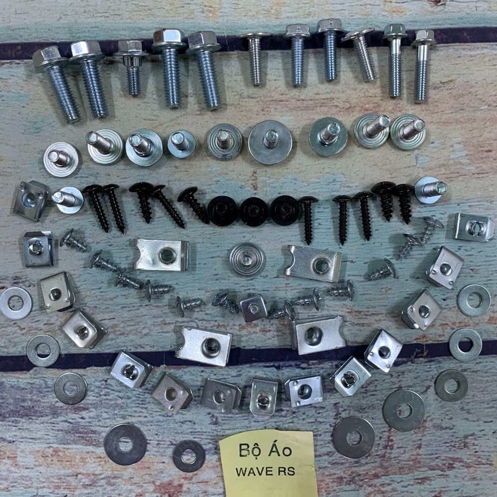 Bộ ốc dàn áo xe Wave A - RS - S100 ,WAVE Alpha đời 2006 đến 2016 ...