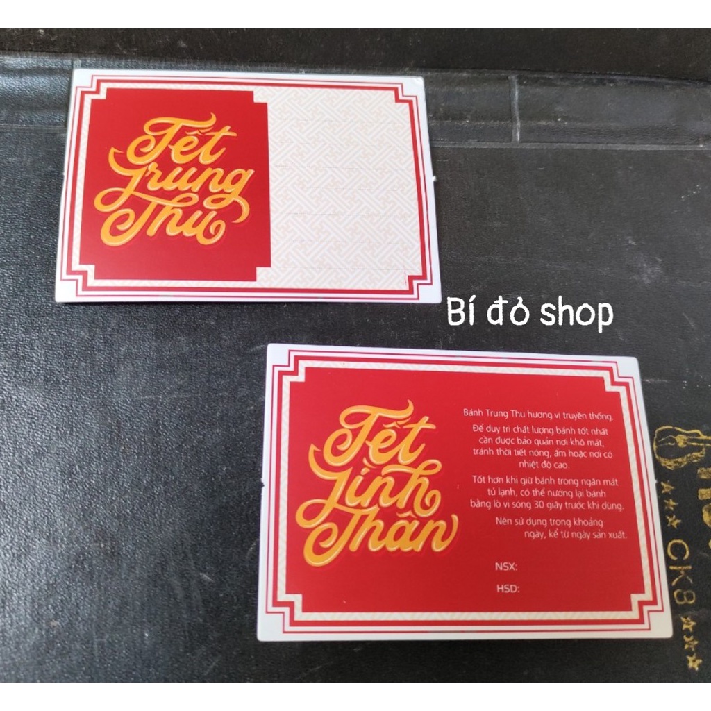 Set 100g TEM CARD THẺ ghi Hạn sử dụng bánh trung thu | Shopee Việt Nam
