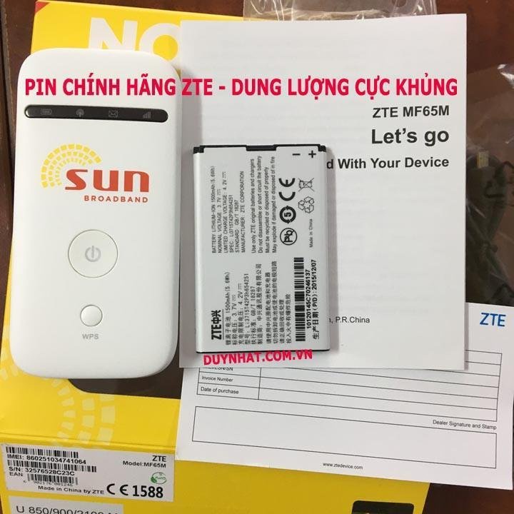 ZTE CHÍNH HÃNG PIN CHO PHÁT WIFI ZTE MF60, MF61, MF62, MF63, MF65 - PIN ...