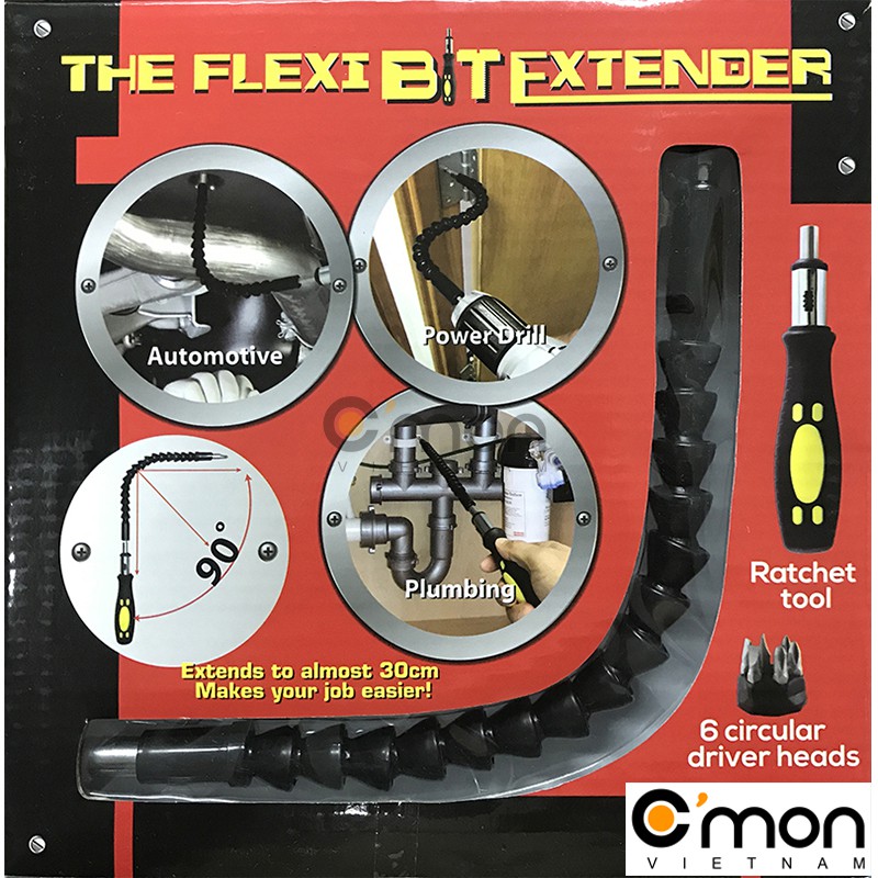 Bộ tua vít điều hướng lực + 6 đầu vít FlexiBit Extender | Shopee Việt Nam