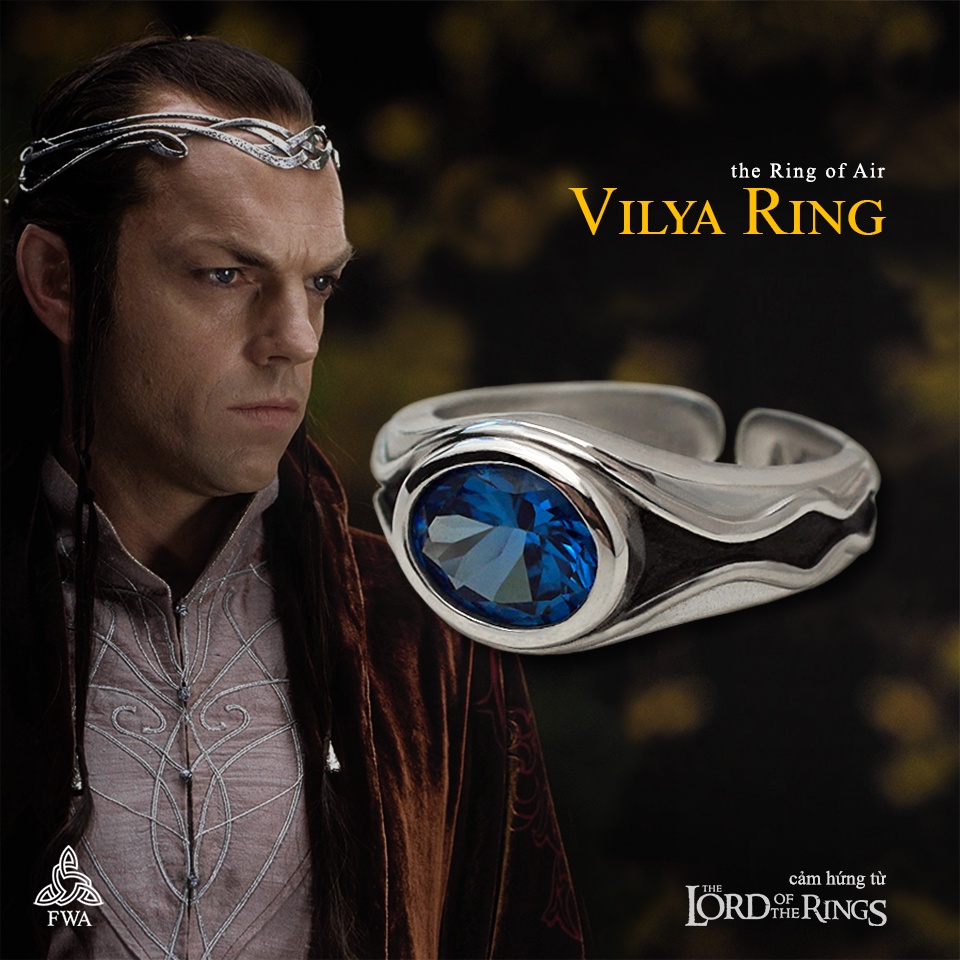 Nhẫn bạc nam FWA Vilya Ring - Chúa tể chiếc Nhẫn | Shopee Việt Nam