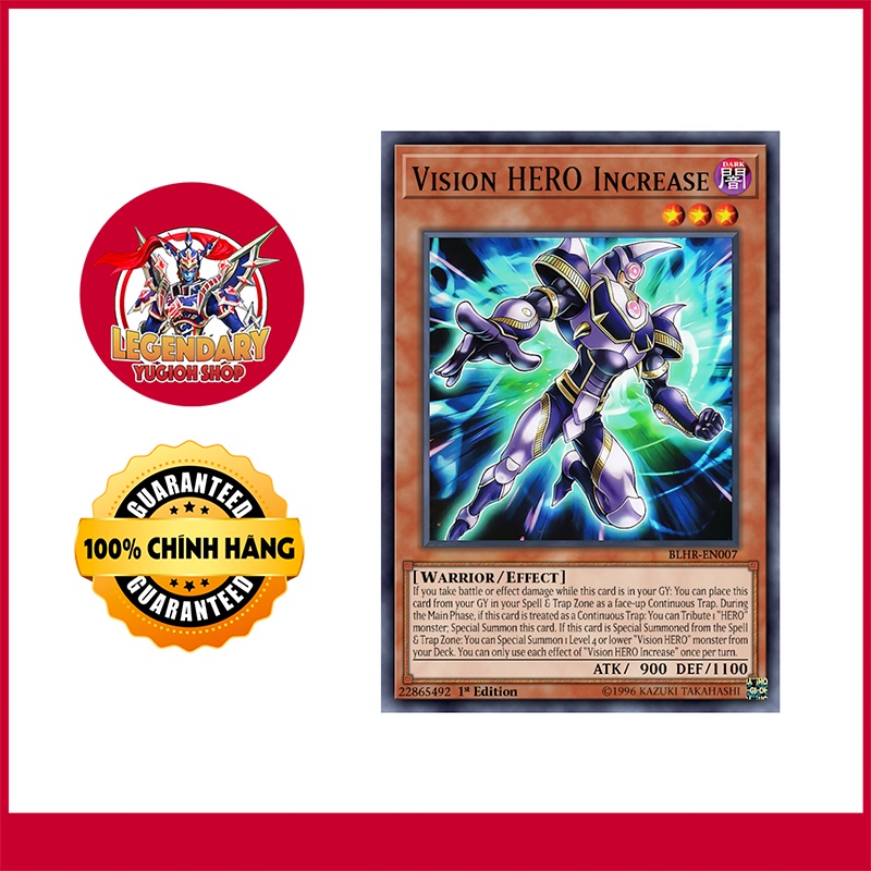 [Thẻ Bài Yugioh Chính Hãng] Vision HERO Increase | Shopee Việt Nam