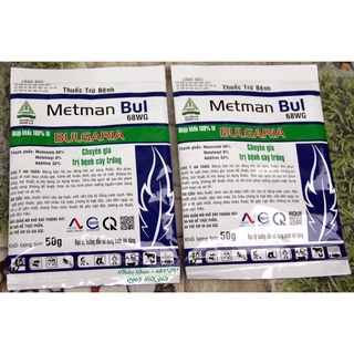 Diệt nấm bệnh cây cảnh theo cơ chế nội hấp cực mạnh METMAN BUL 68WG,gói ...