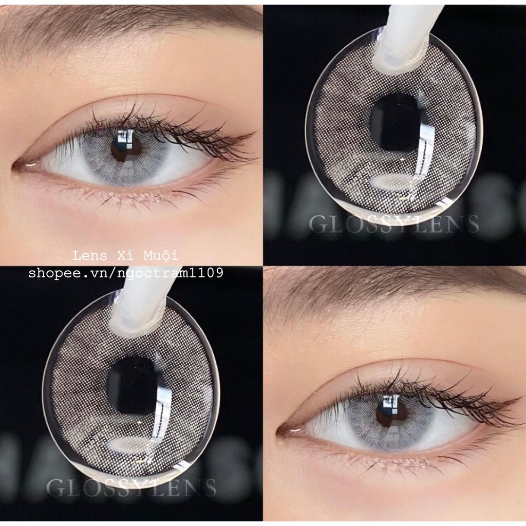 Lens Cận Xám Tây Có Độ,Kính Áp Tròng Màu Sáng Dành cho Nam/Nữ hạn dùng ...