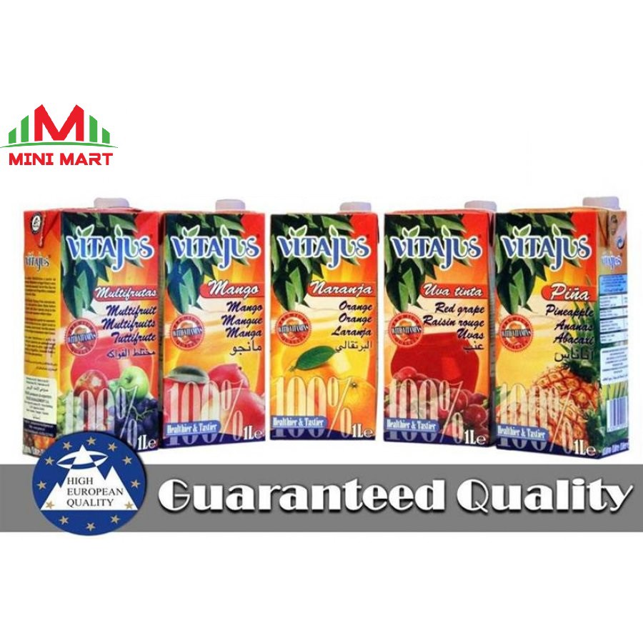 COMBO 2 HỘP NƯỚC ÉP TRÁI CÂY VITAJUS 1 LIT | Shopee Việt Nam