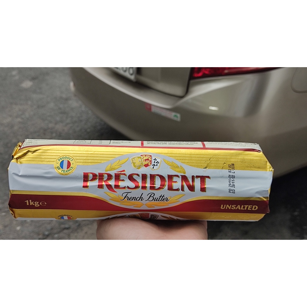 Bơ Lạt President cao cấp khối 1kg - Date T10/2025 | Shopee Việt Nam