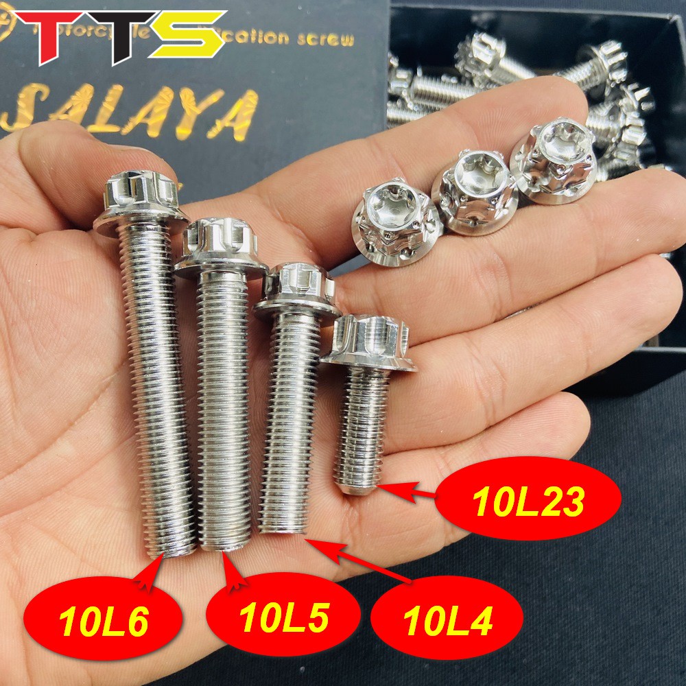 ỐC SALAYA 10LY ĐẦY ĐỦ CÁC SIZE 10LY23 - 10LY4 - 10LY5 - 10LY6 ( BAO RỈ ...
