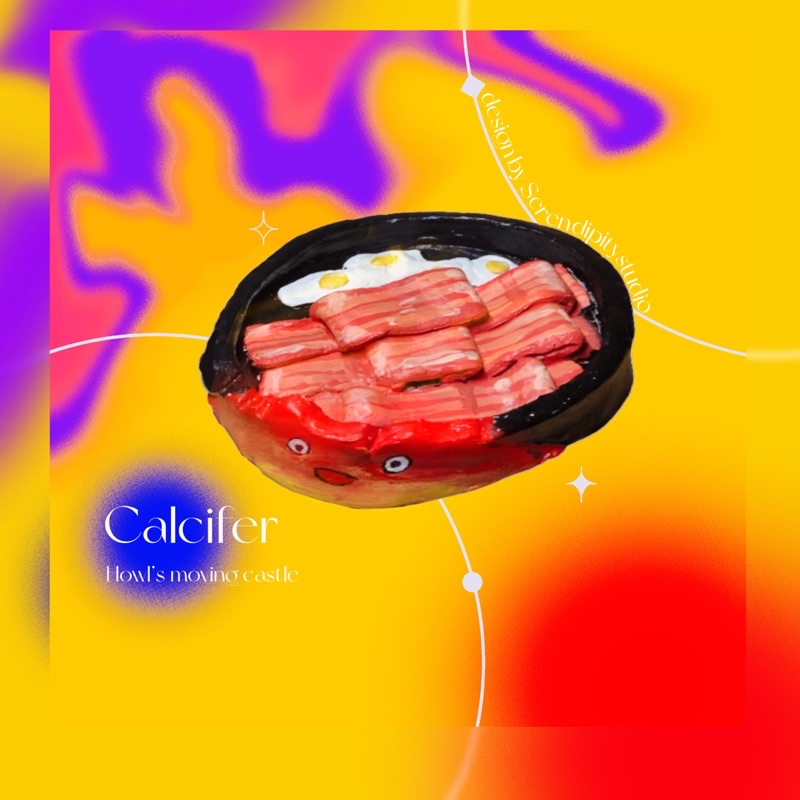 Calcifer Clay Ashtray_Gạt tàn Calcifer(Từ Howl’s Moving Castle_From ...