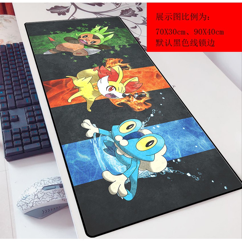 Pikachu Pokémon Mouse Pad 80x30 Pokemon Gaming Slip Pad Bàn Máy tính ...