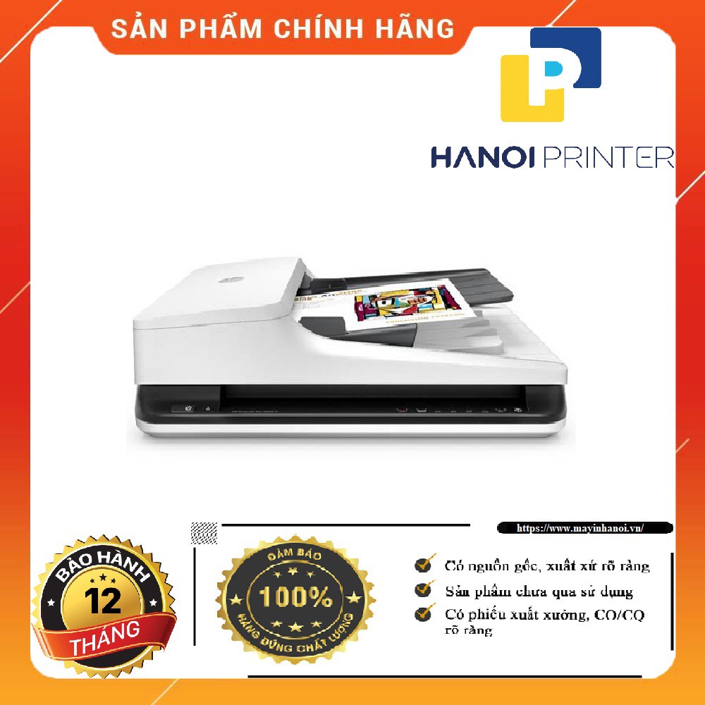Máy Scan HP Scanjet Pro 2500 F1 scan hai mặt khay nạp tài liệu tự động ...