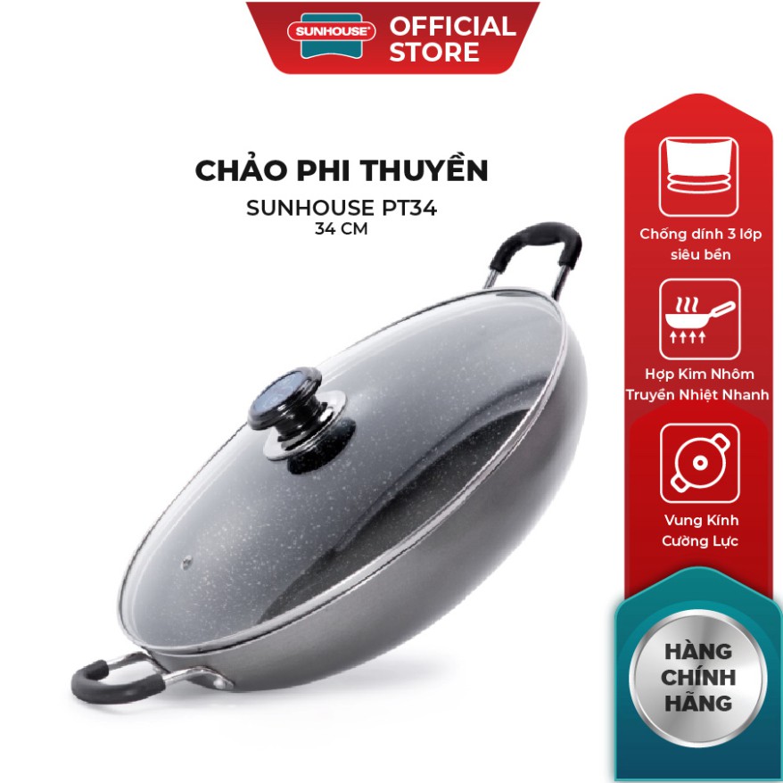 Chảo phi thuyền Sunhouse PT34 chính hãng | Shopee Việt Nam
