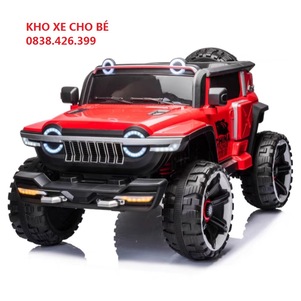 Xe ô tô điện cho bé JEEP WN 1166 loại to đại 4 động cơ ghế ngồi rộng ...