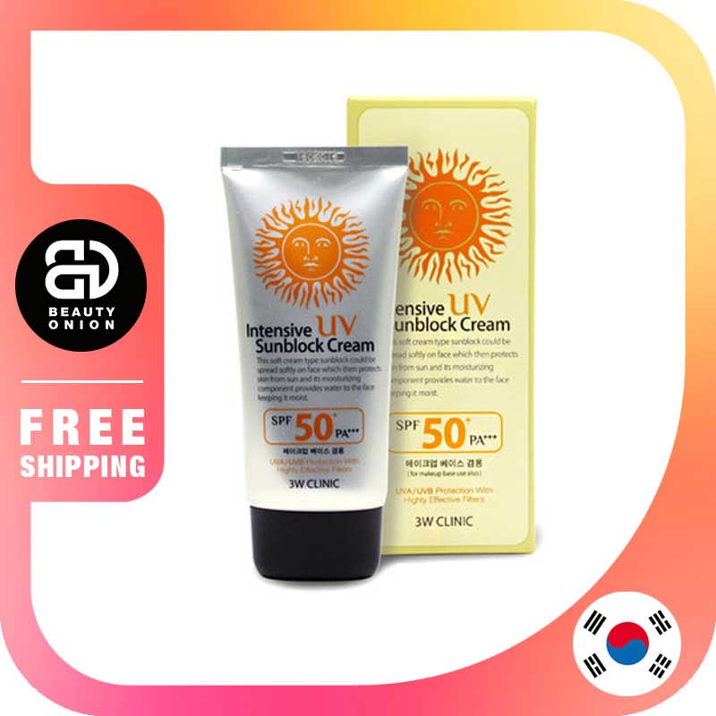 Kem chống nắng 3W Clinic Intensive UV Sunblock Cream SPF50 PA+++ | Shopee Việt Nam
