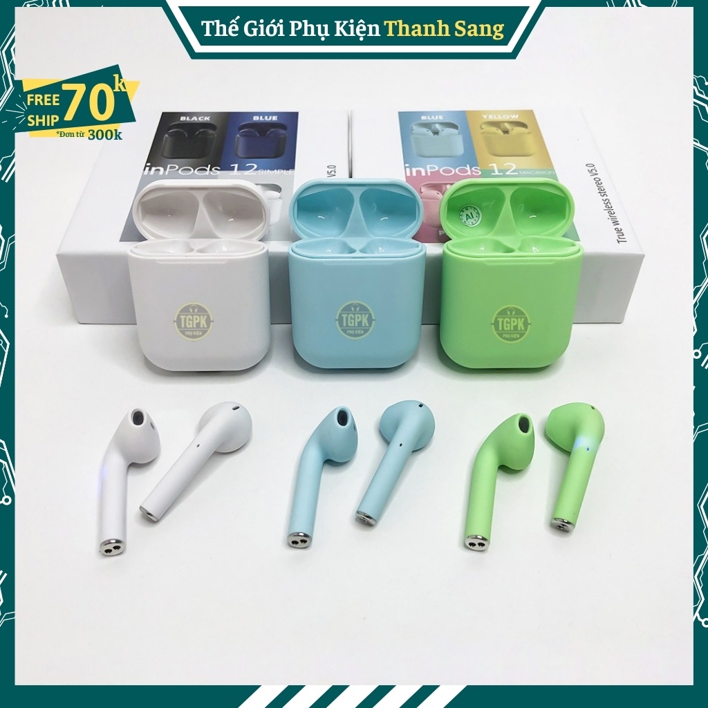 Tai Nghe Bluetooth Inpods 12 TWS | Tai nghe chống ồn, chống bẩn giá rẻ ...