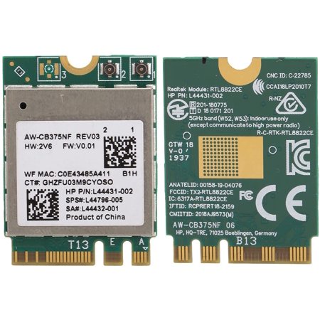 Card wifi Realtek RTL8822CE băng tần kép - Wifi AC and Bluetooth 5.1 (M ...