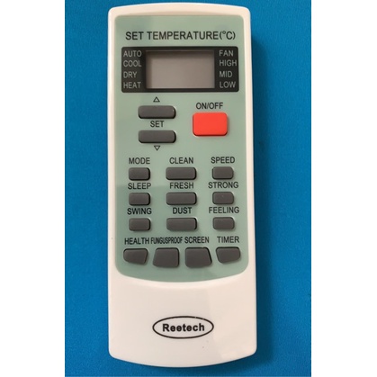 REMOTE ĐIỀU KHIỂN MÁY LẠNH ĐIỀU HOÀ REETECH NÚT ĐỎ | Shopee Việt Nam