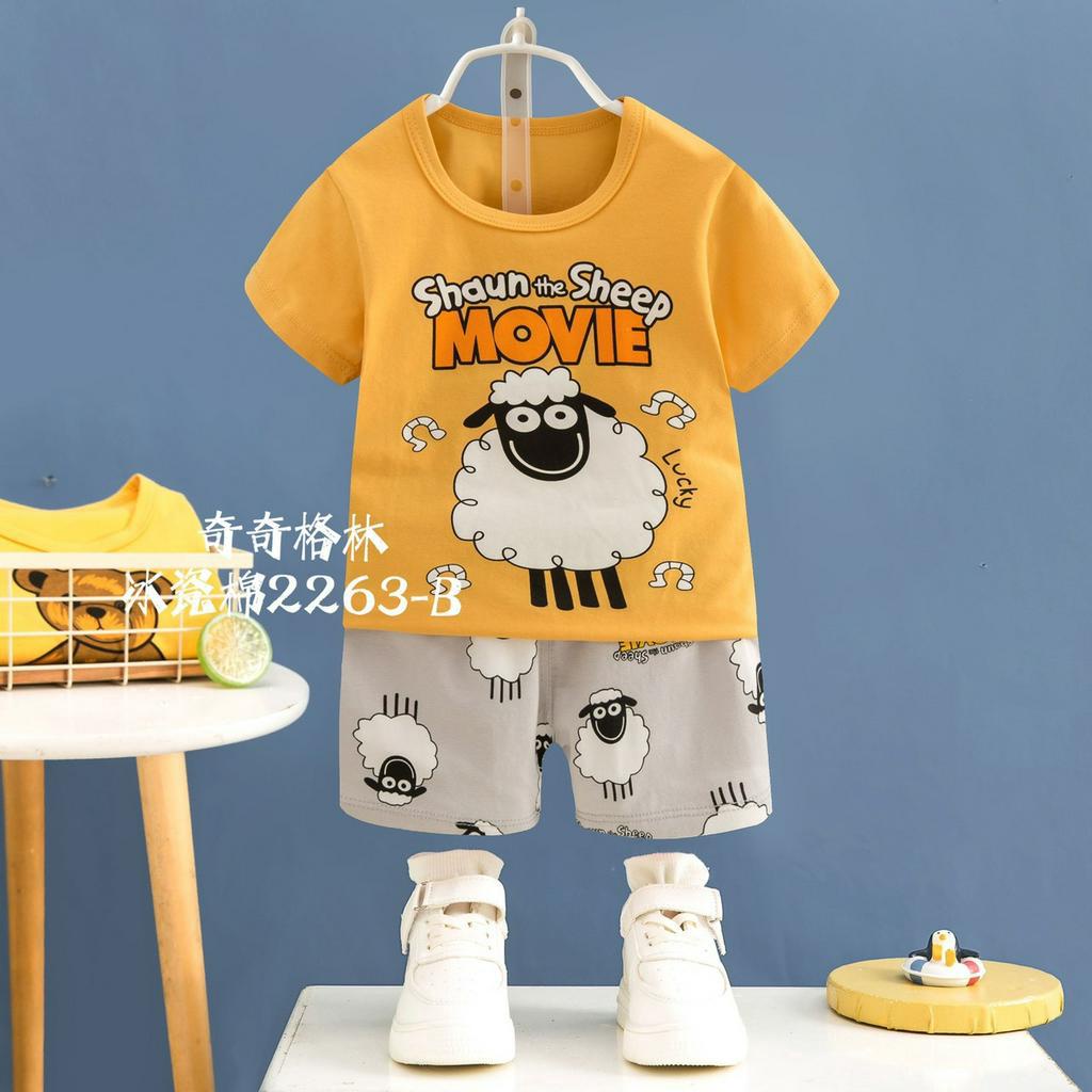 (Xả kho ) Đồ bộ quảng châu cho bé- Bộ cotton cộc tay cho bé trai 8-10kg | Shopee Việt Nam