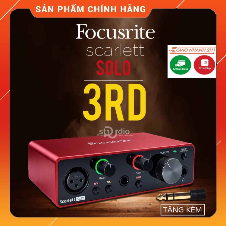 Sound Card Focusrite Scarlett Solo Gen 3 Sound Card Âm Thanh - Focus ...