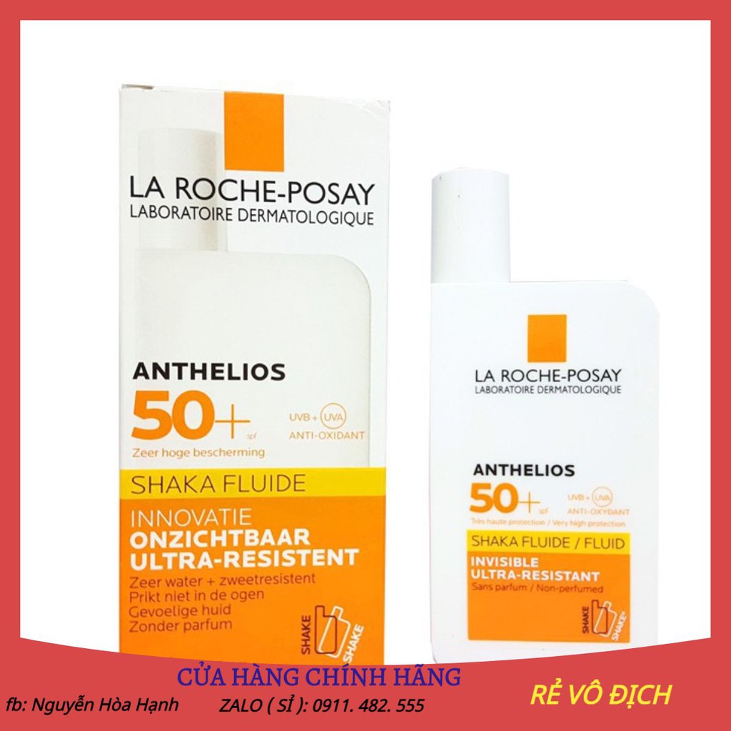 KEM CHỐNG NẮNG La Roche-Posay Anthelios Shaka fluid SPF50+ 50ML ...
