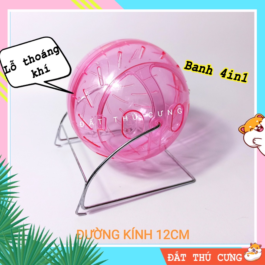 Banh Chạy Mica Cho Chuột Hamster, kèm chân tháo lắp | Shopee Việt Nam
